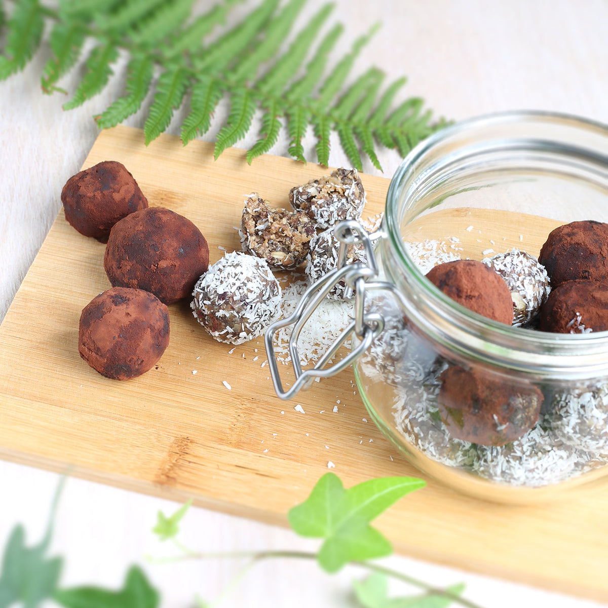 Raw Energy Balls with lots of Fruit