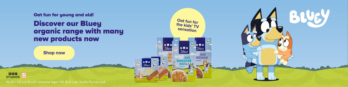Bluey organic products from 3Bears